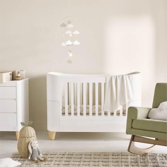 Hera Cot Bed | Convertible Mid-Century Inspired Cot Bed – Gaia Baby UK